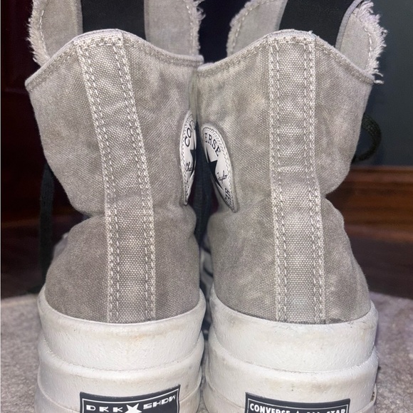 Converse | Shoes | Converse Gray And White Hightop Sneakers With ...